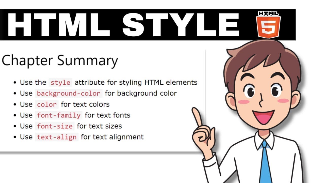 Html Style How To Style Html Element Style Website Youtube