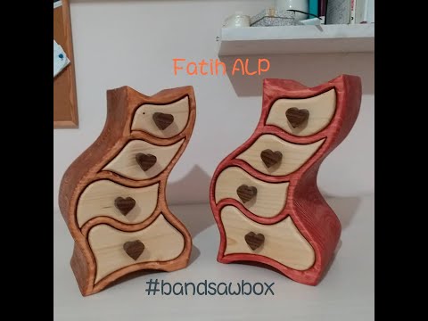 BANDSAW BOX - FANTASTİK JEWELLERY BOX - Fantastik Eğik Ahşap Takı Kutusu Yapımı