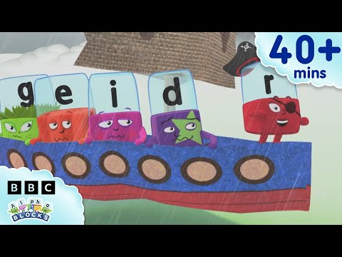 Piratey Adventures with Alphablock R  | Learn to Read and Spell for Kids | Alphablocks