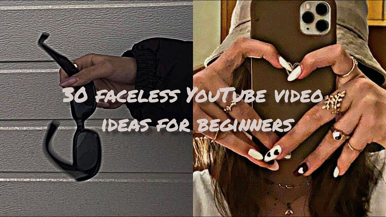 30 FACELESS youtube video ideas for beginners/ small youtubers - YouTube