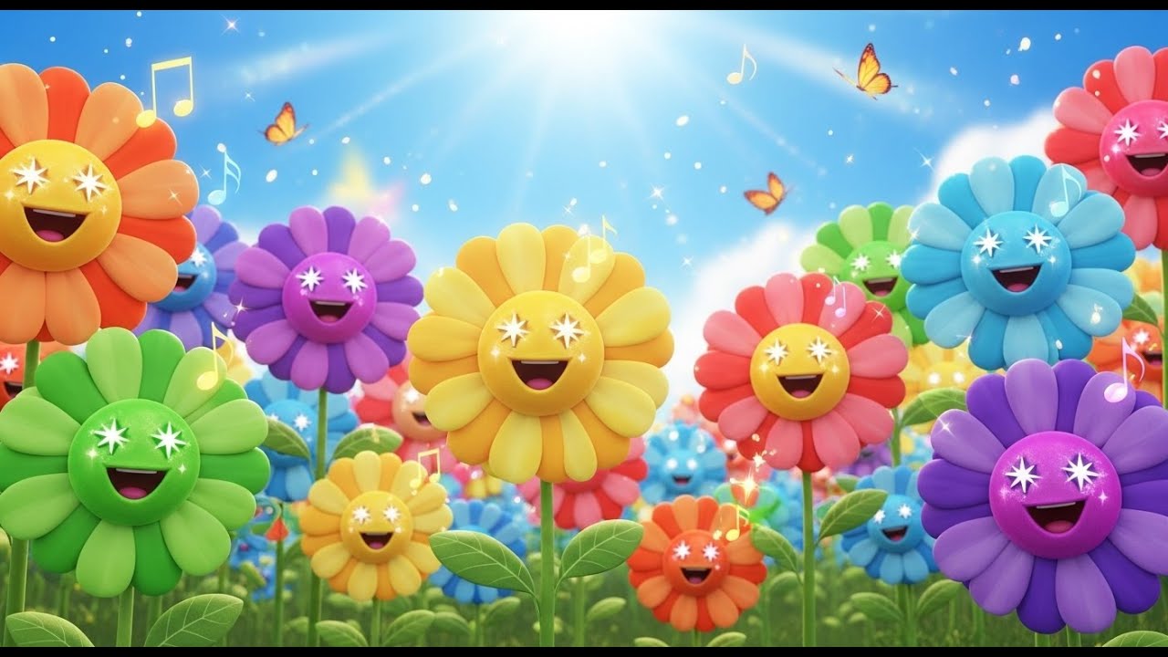 The Color Garden of Singing Flowers | Nursery Rhyme Song for Kids - YouTube