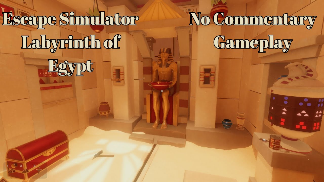 Escape Simulator Labyrinth of Egypt Gameplay - YouTube