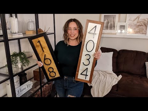 MODERN HOUSE ADDRESS SIGN | DIY modern address sign | how to build your ...