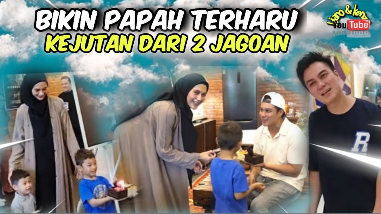 KEJUTAN ‼️KAKAK DAN KENZO DAN MAMA PAU KASIH HADIAH KEJUTAN BUAT PAPAH @galerikiano - YouTube