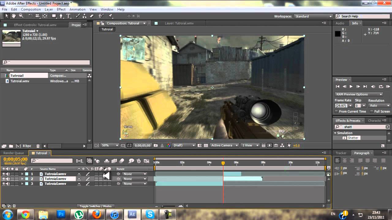 Tutorial - COD: Modern Warfare 3/MW3 "Editing" Cool Transitions - YouTube