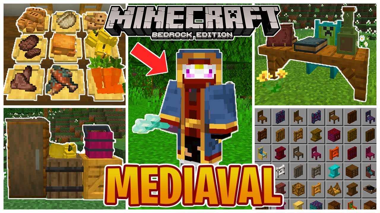 Mejor ADDON MEDIEVAL para Minecraft Pe 1.19 (Bedrock) - DECORACION ...