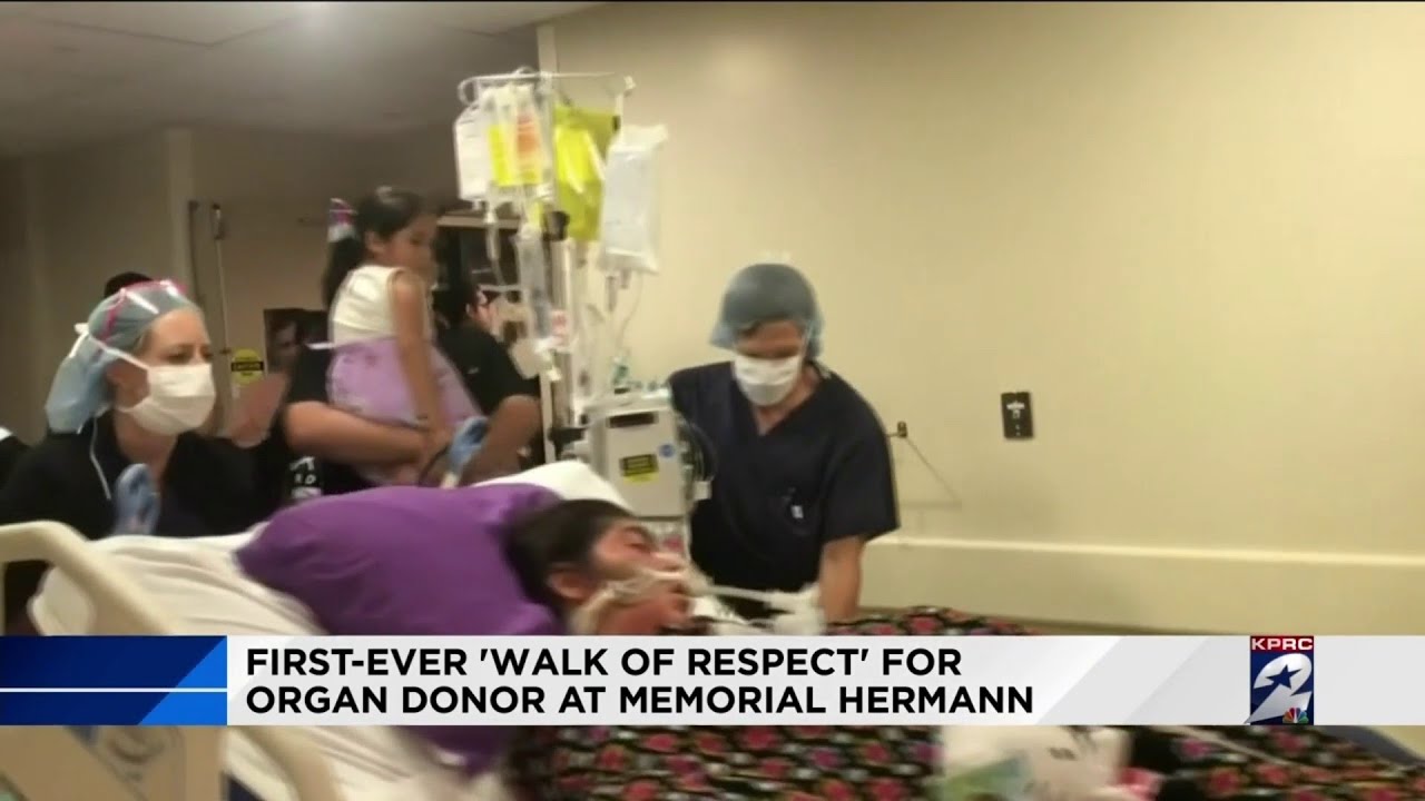 First-ever Walk of Respect for organ donor at Memorial Hermann - YouTube