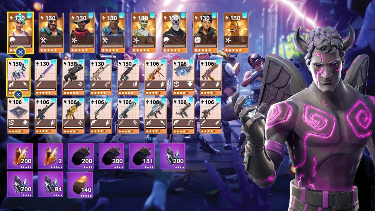 My Power Level 100 Save The World Fortnite Account (Lvl 276 Overview ...