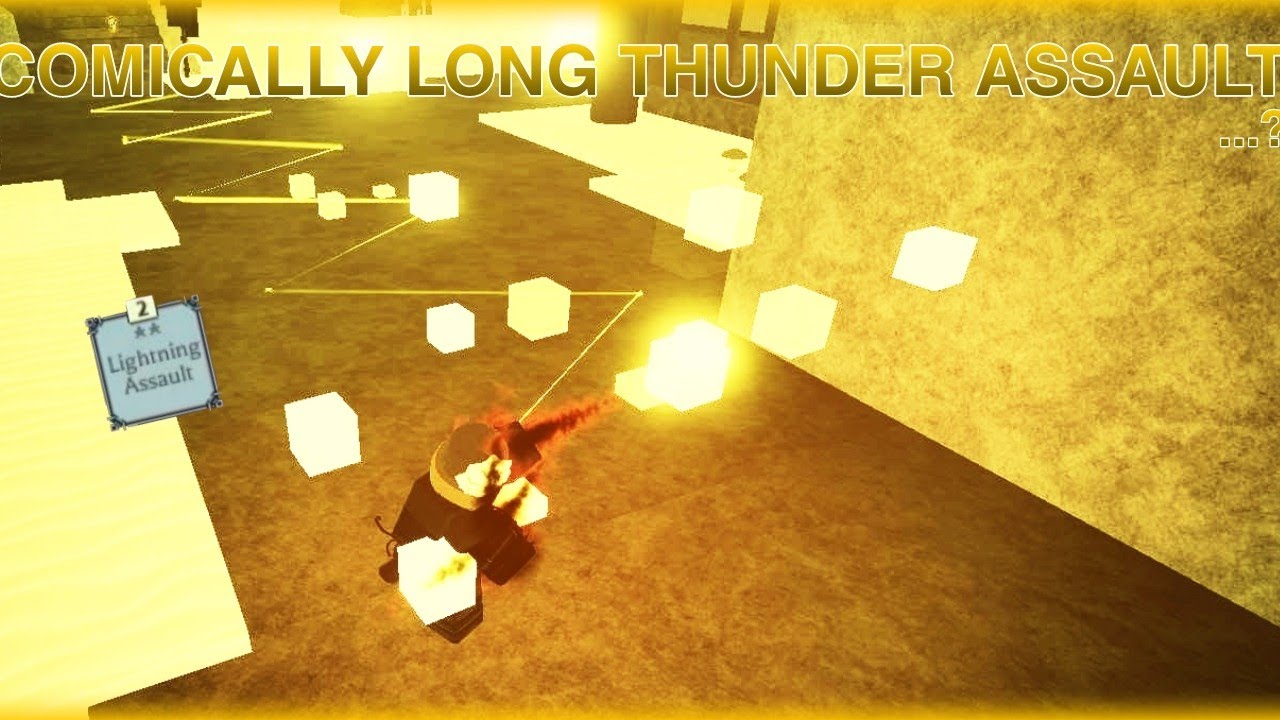 COMICALLY LONG THUNDER ASSAULT | Deepwoken - YouTube