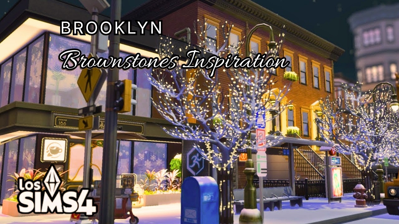 The Sims 4 - Brooklyn Brownstones Inspiration - Relaxing Speed Build ...