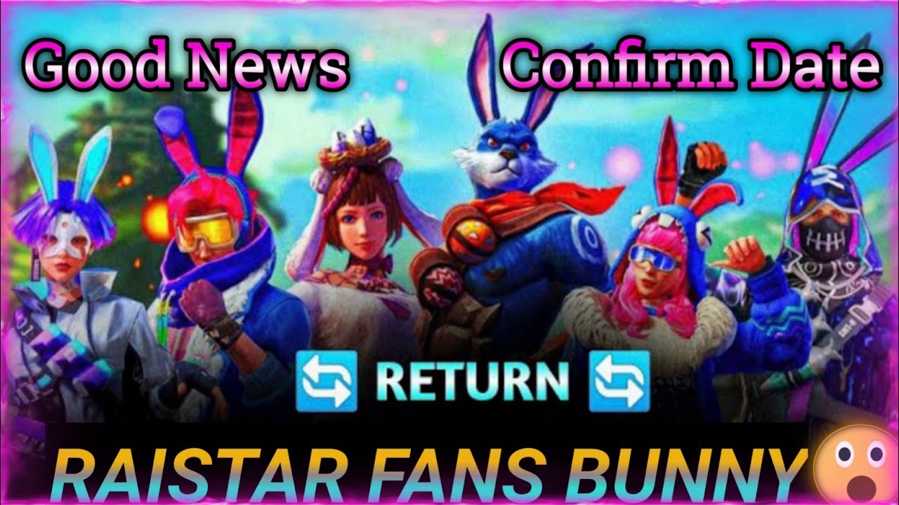Bunny Warrior Bundle Return in free fire | Return Bunny Bulndle | New ...
