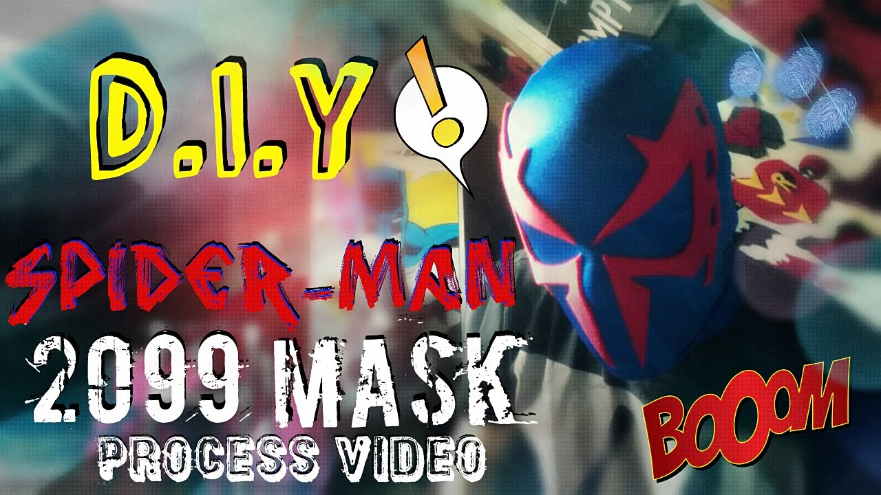 How to Make A Spider-man 2099 Mask | Process Video - YouTube