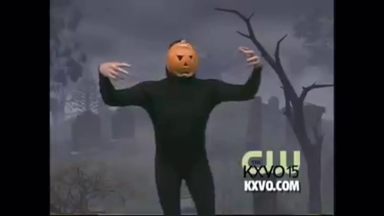 Spooky Pumpkin Man Dances to Spooky Scary Skeletons - YouTube