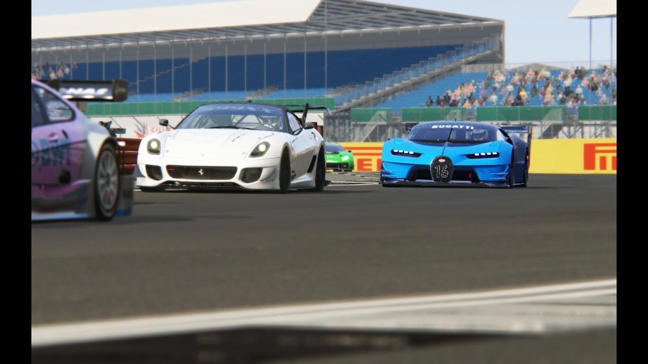 Bugatti Vision GT vs Race Cars at Silverstone - YouTube