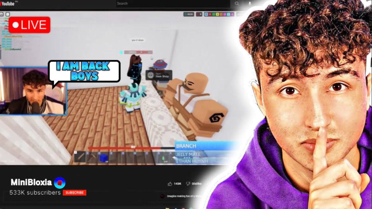 MiniBloxia IS BACK LIVESTREAMING!!😁😆 - YouTube
