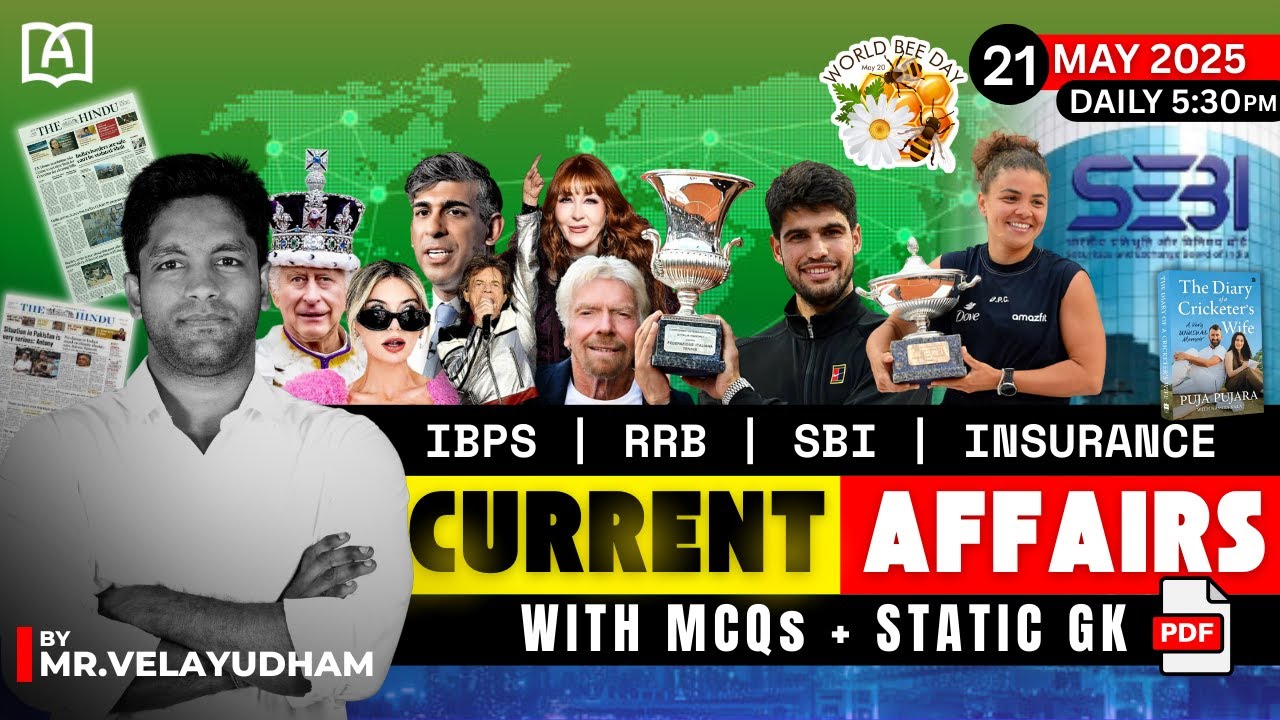 21st May 2025 Current Affairs | Daily Current Affairs | With MCQs ...