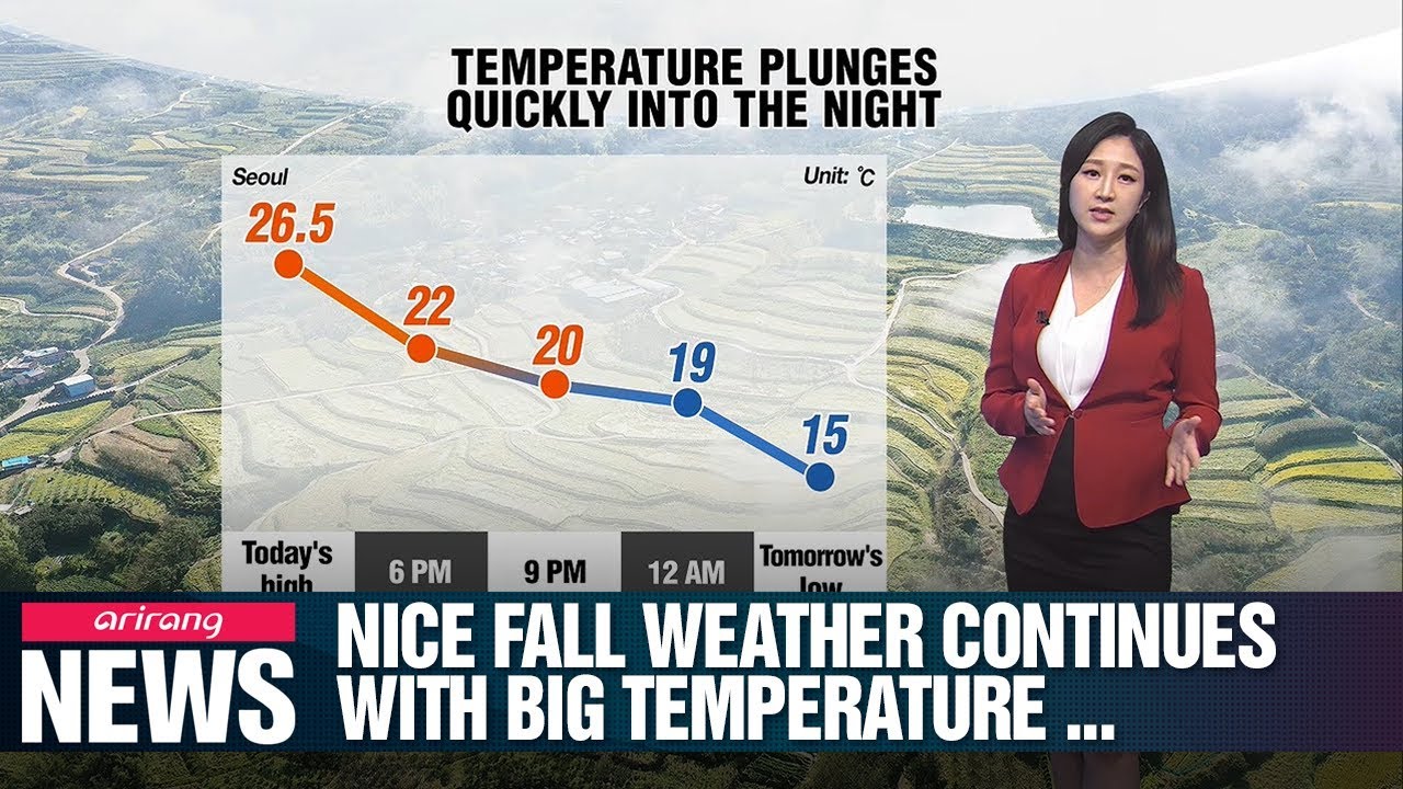 Nice fall weather continues with big temperature fluctuations - YouTube