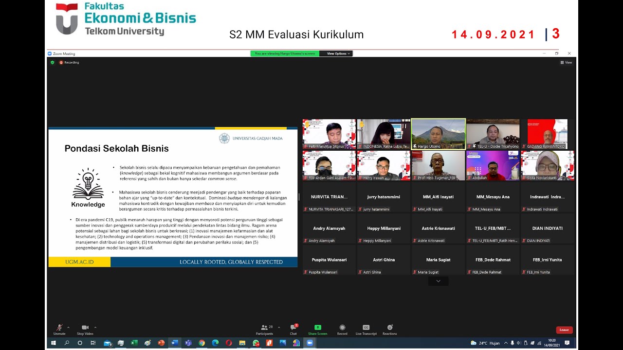 Hargo Utomo: Evaluasi Kurikulum Sekolah Bisnis - YouTube