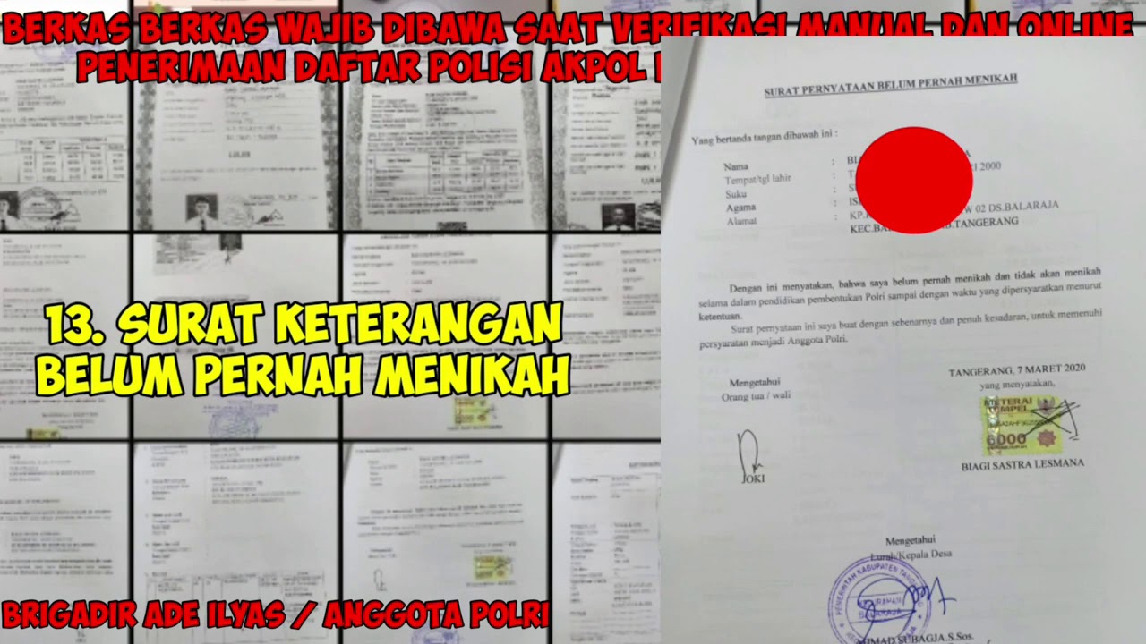 Berkas Administrasi Daftar Polisi 2021 berkas Daftar Akpol Bintara ...