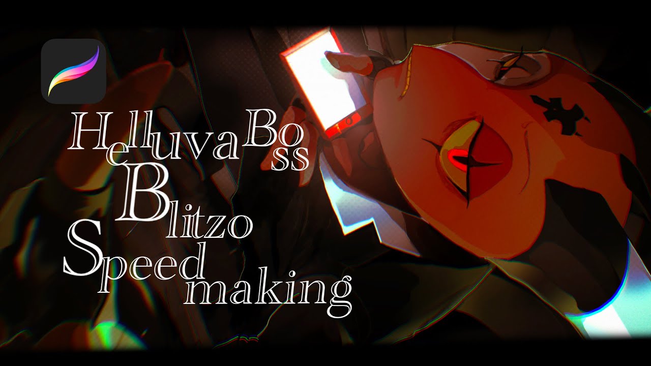 HelluvaBoss Blitzo 【fanart making】 - YouTube
