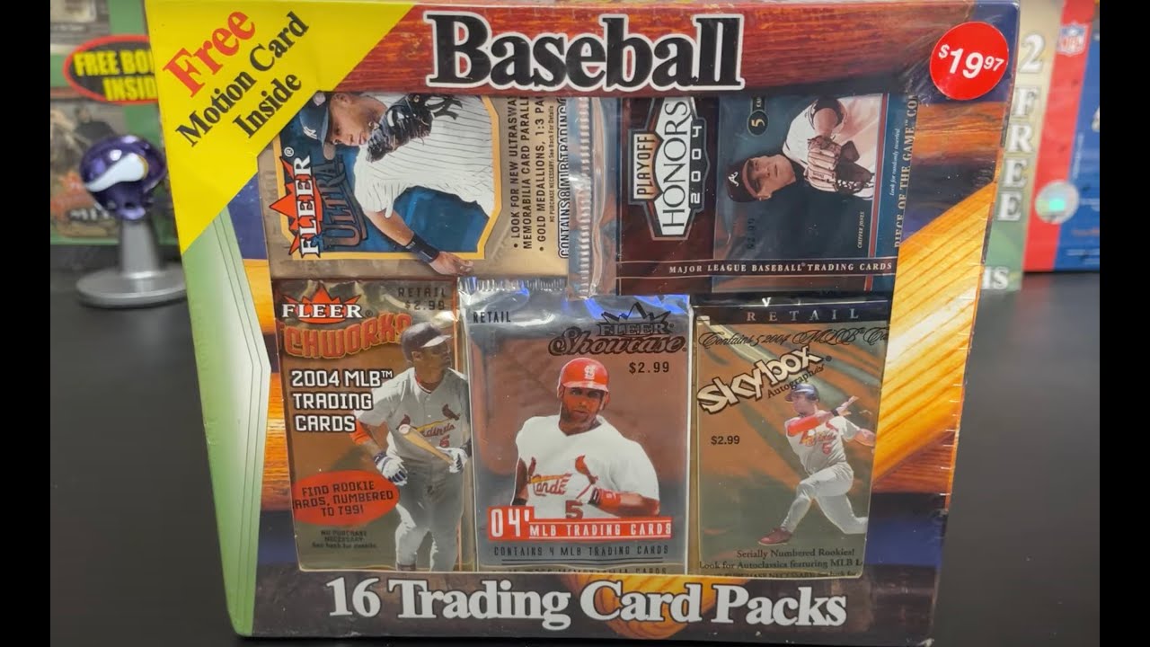 MLB Baseball Mystery Box Repack - 16 Packs - HOF Cards - YouTube