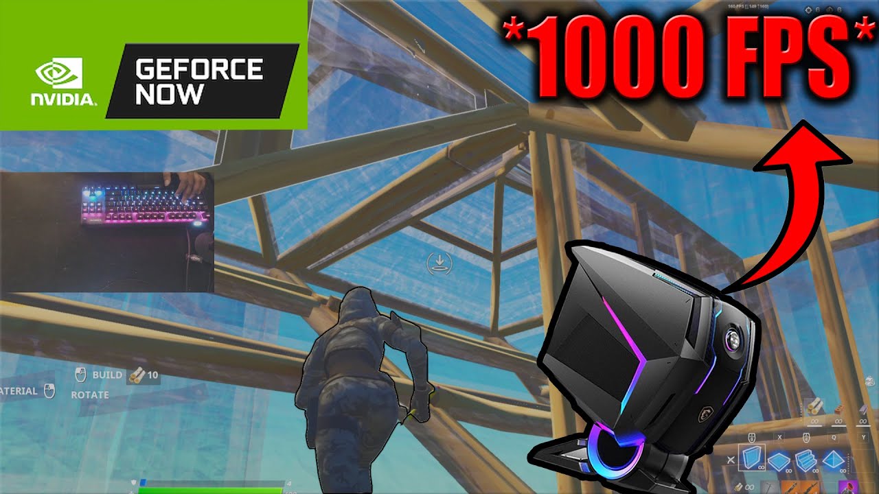 I Tried *GEFORCE NOW* Fortnite on a NASA Computer😲 (1000 FPS) - YouTube