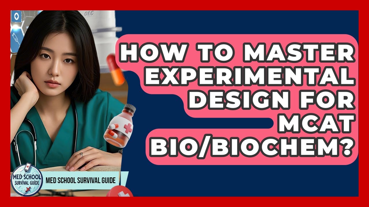 How To Master Experimental Design For MCAT Bio/Biochem? - Med School ...