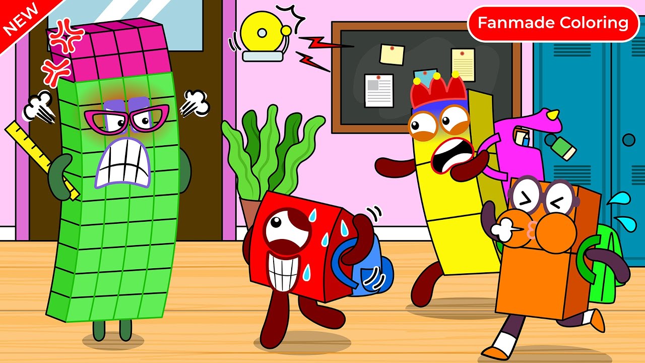 Hurry Up! Numberblocks 1 2 3 is Late for School | Numberblocks Fanmade ...