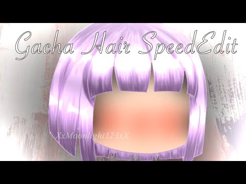 Gacha Hair Speed-edit // Ibis Paint X // Inspired by Moonbun - YouTube