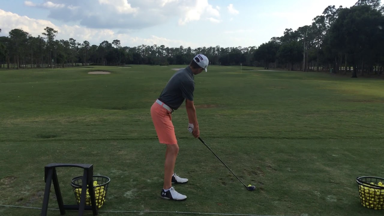 Down the line - 3 wood - YouTube