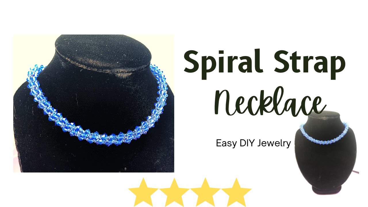Easy DIY Jewelry: Beaded Spiral Strap / Spiral Strap Necklace ...