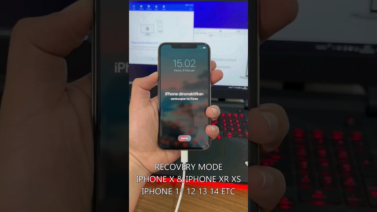 CARA RECOVERY MODE IPHONE X XR IPHONE 11 12 13 14 etc. #iphone #icloud ...