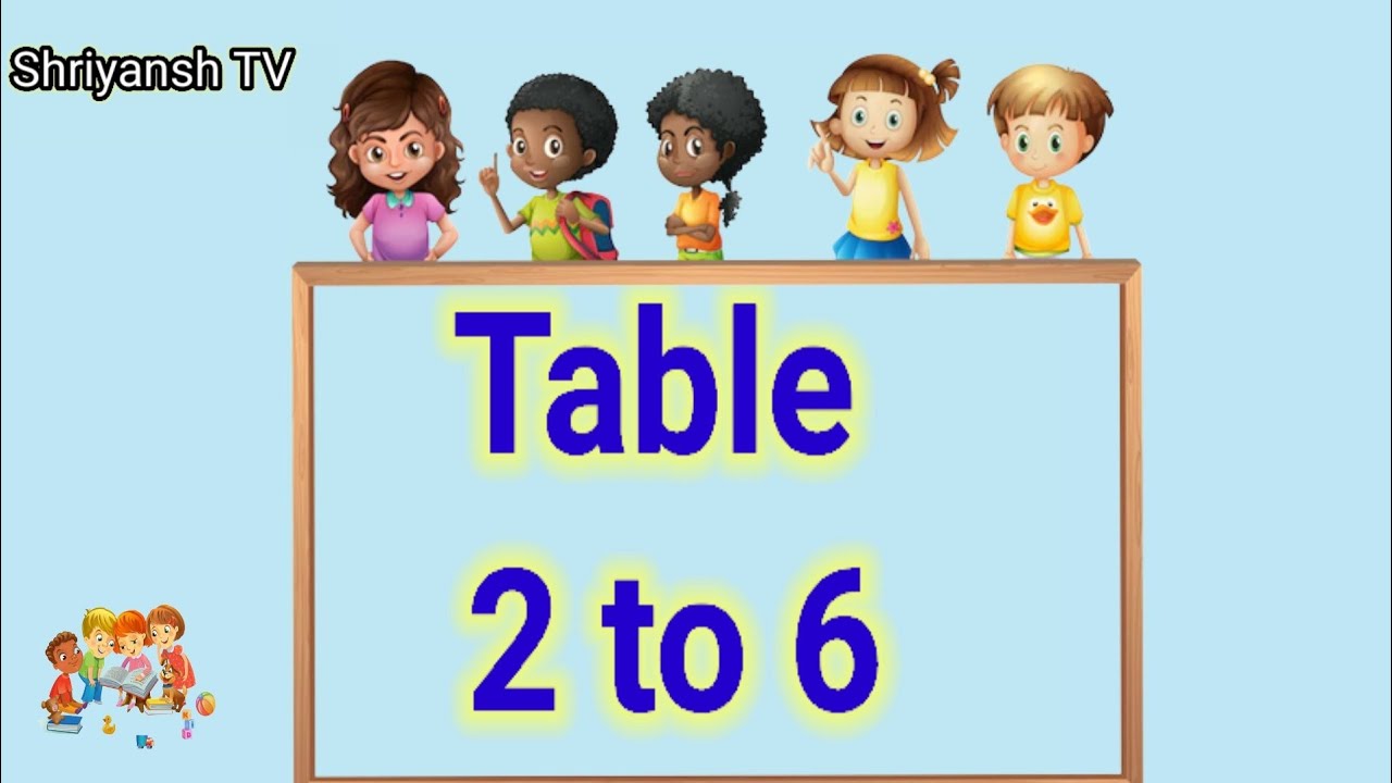 #table 2 to 6 , math table multipilication table, #pahara 2 se 6 tak # ...