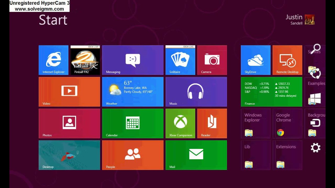 How to Acess Control Panel in Windows 8 Preview - YouTube