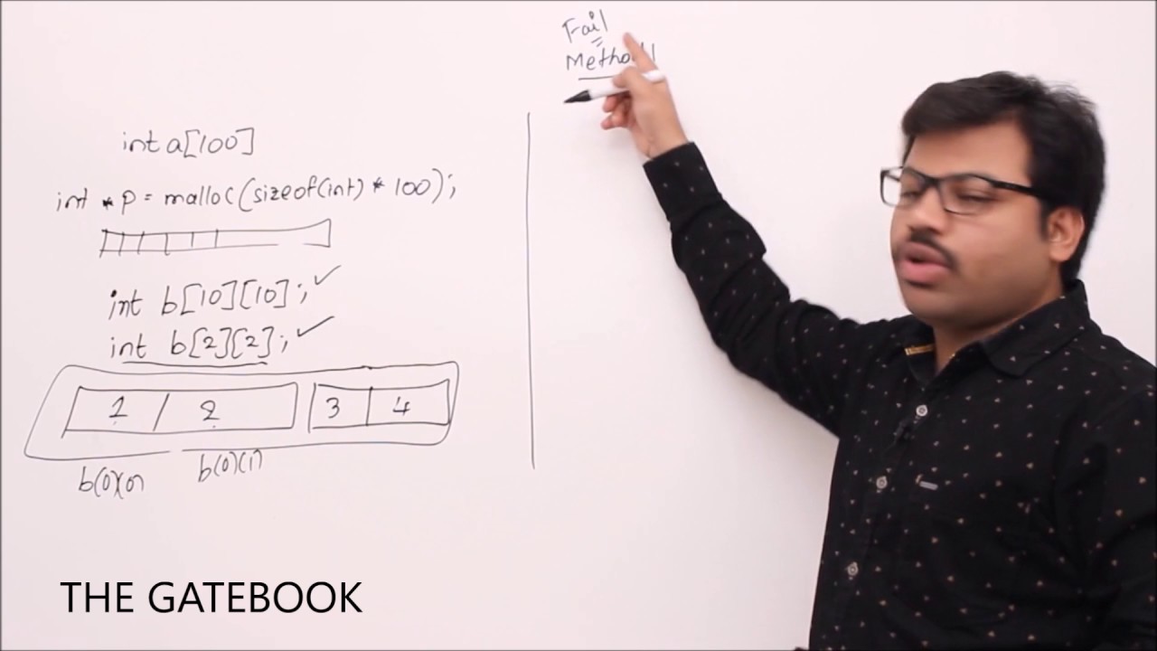 Arrays Dynamic Memory Allocation Part1 Youtube