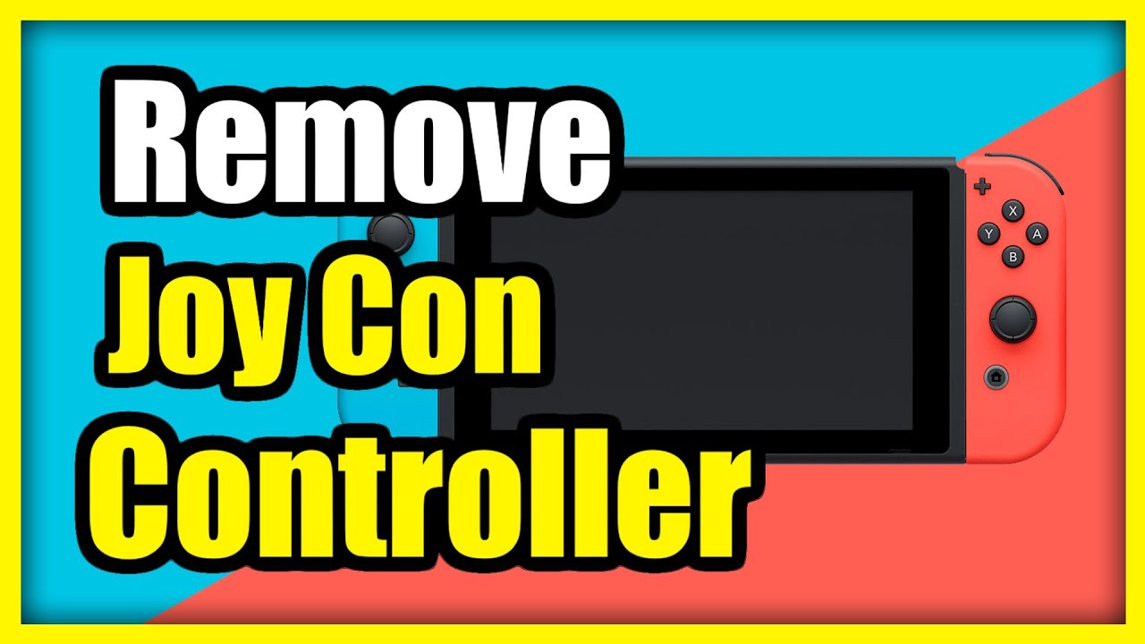 How to Remove Joy con Controller from Switch & Place on Attachment ...