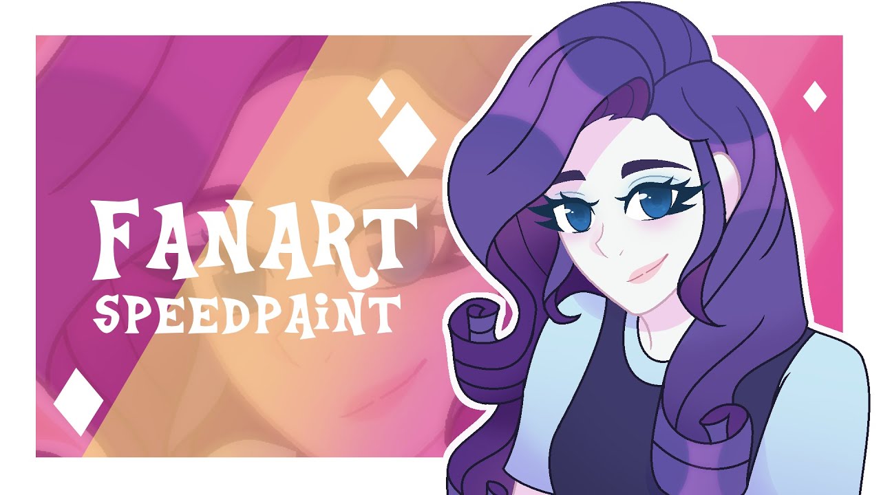 Rarity fanart // Speedpaint 💎 - YouTube