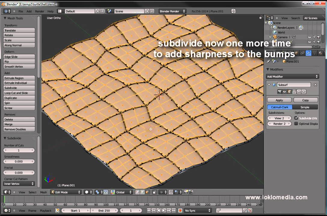 Blender 2.54 turtleShell lattice mini tutorial - YouTube