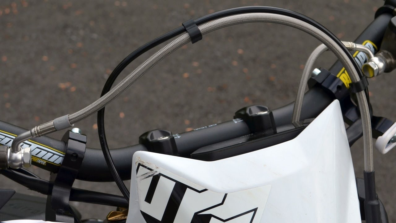 Sur Ron Ultra Bee Extended Brake Lines - YouTube
