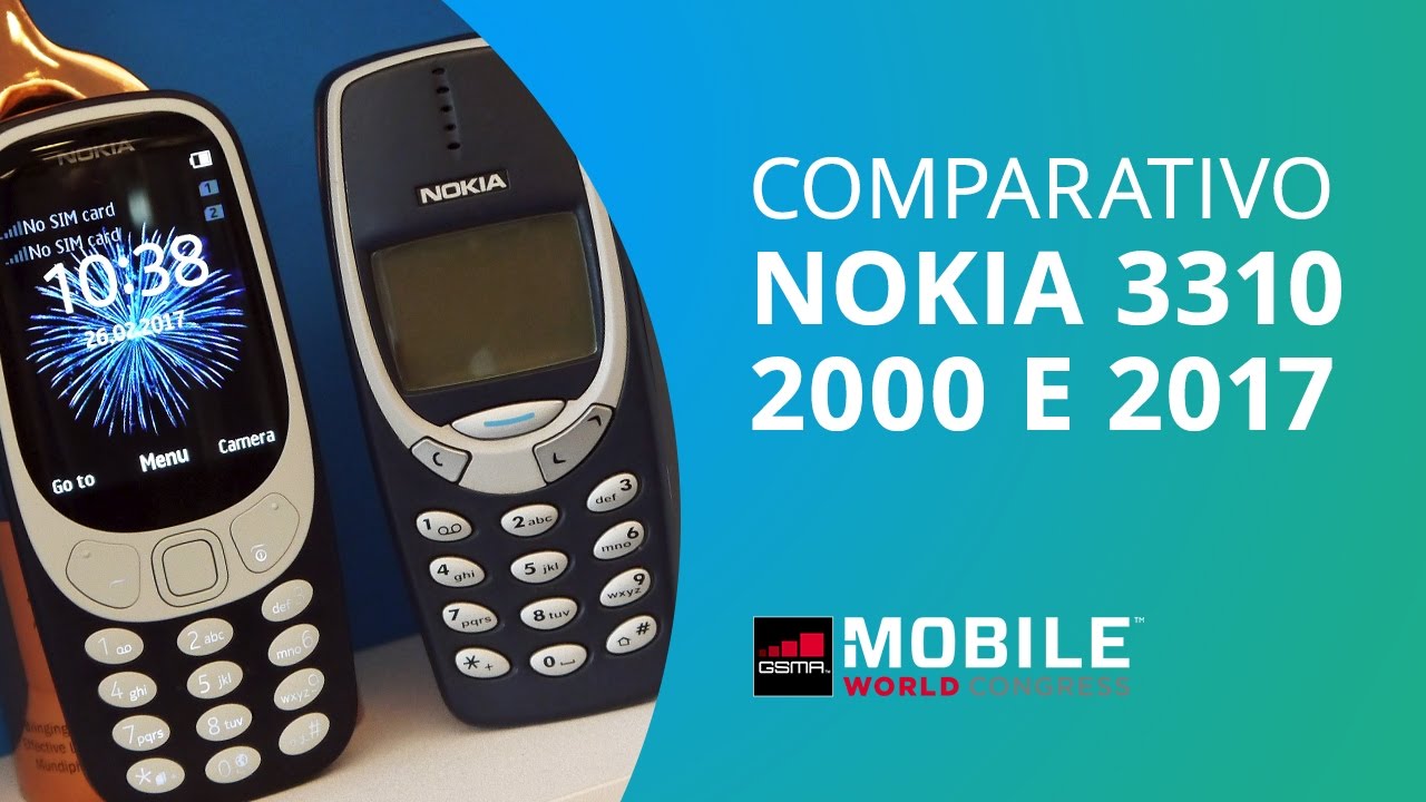 Evolução: o que mudou do Nokia 3310 original para o lançado na MWC ...