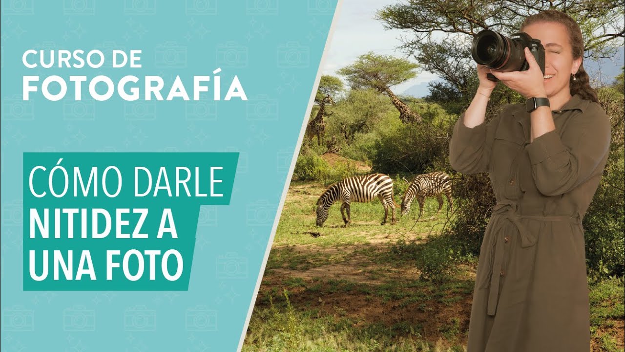 CURSO BÁSICO DE FOTOGRAFÍA: Cómo darle nitidez a una foto - YouTube