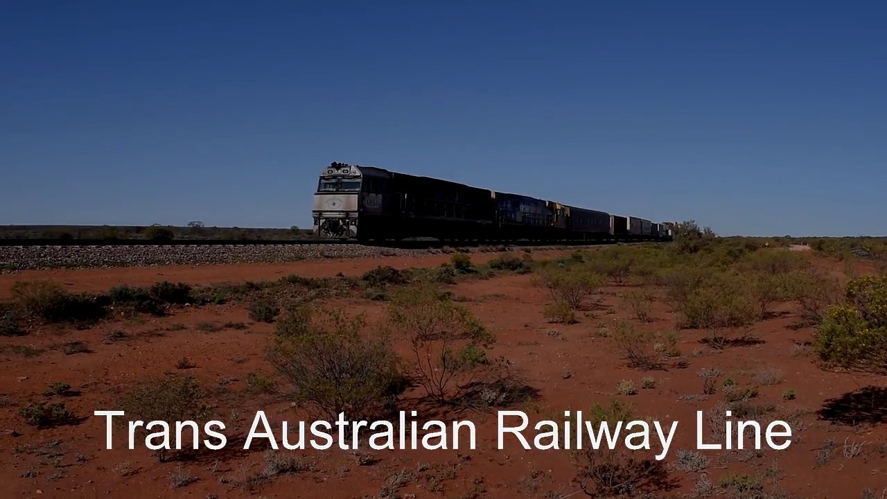 Trans Australian Railway line - South Australia near Kingoonya - YouTube