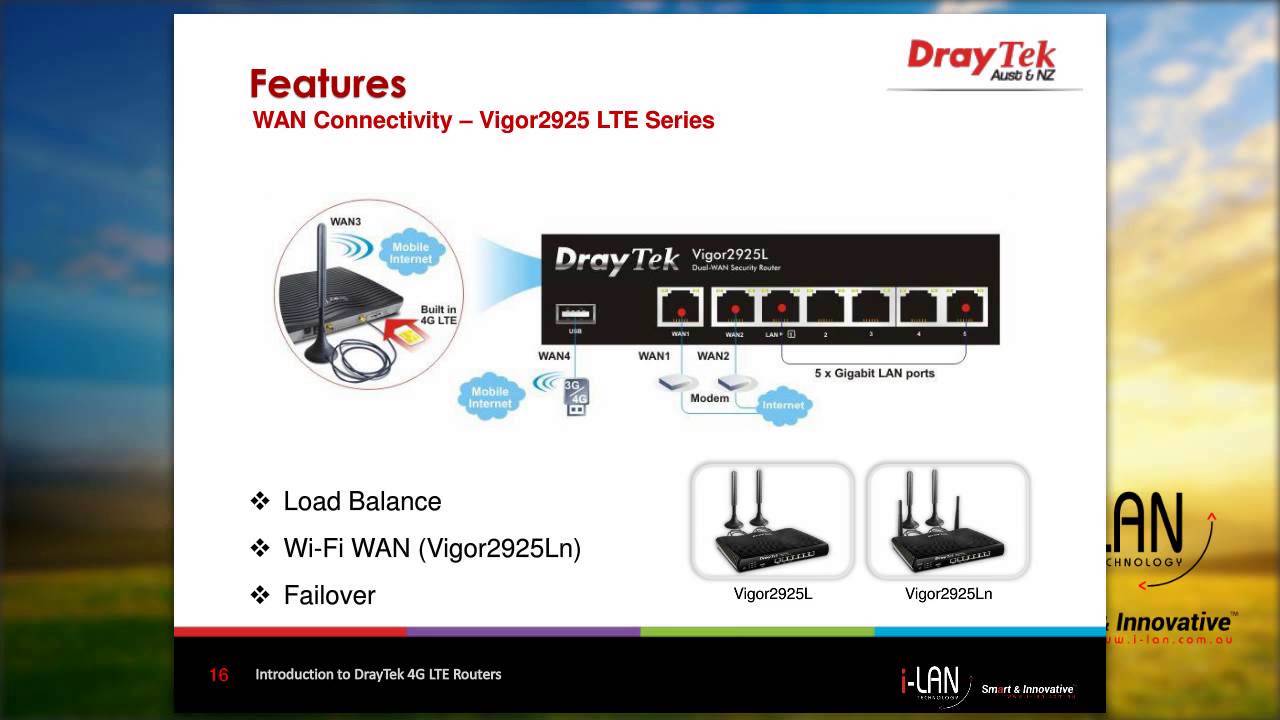 Introduction to DrayTek 4G LTE Routers - YouTube