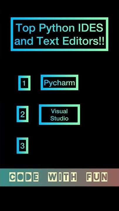 Top Python Ides And Text Editors Python Pythonprogramming Pythoncourse Youtube 0665