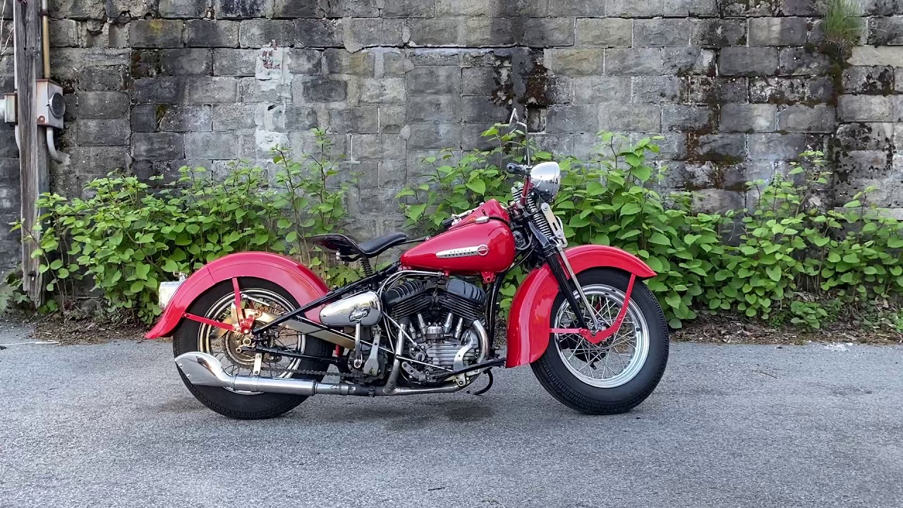1947 WL Harley flathead 45” - YouTube