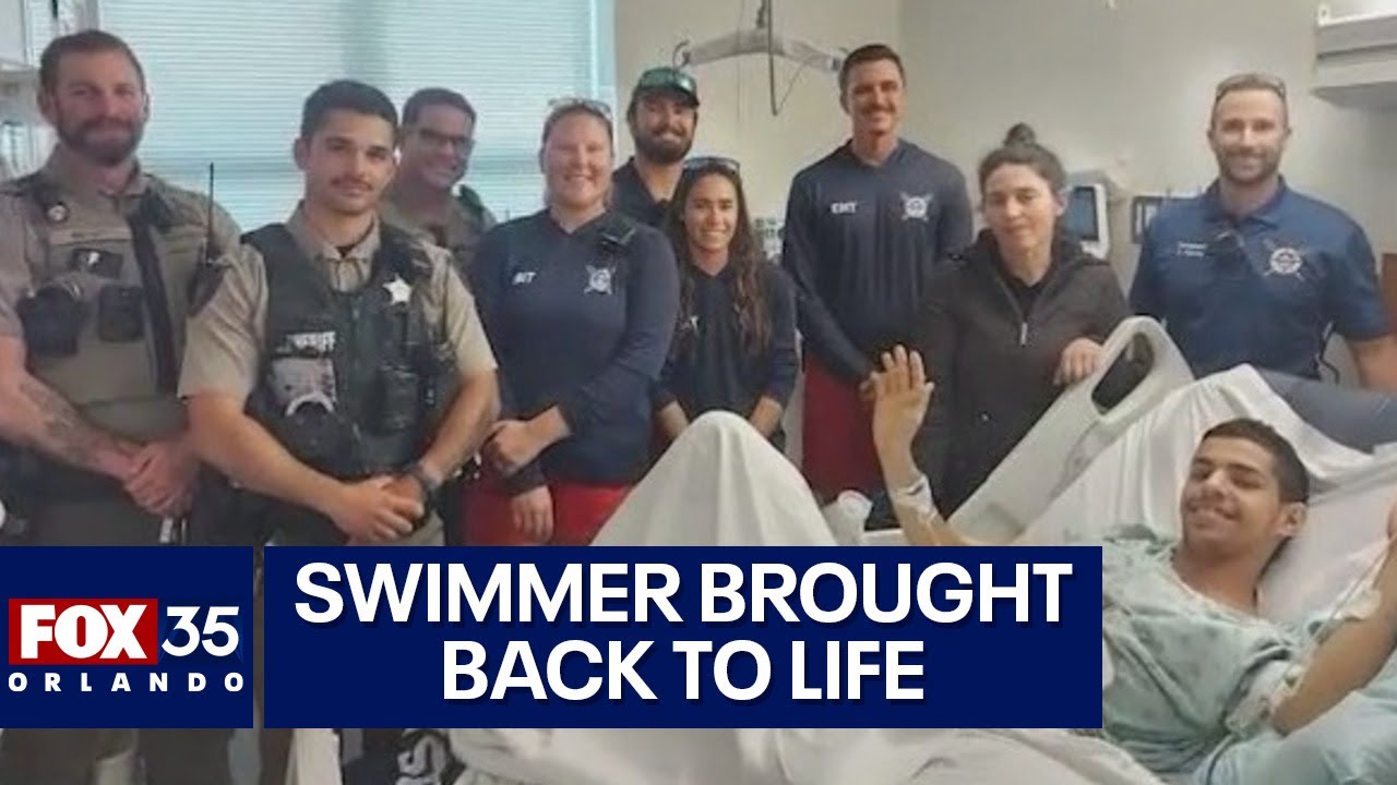 CPR helps bring swimmer back to life - YouTube