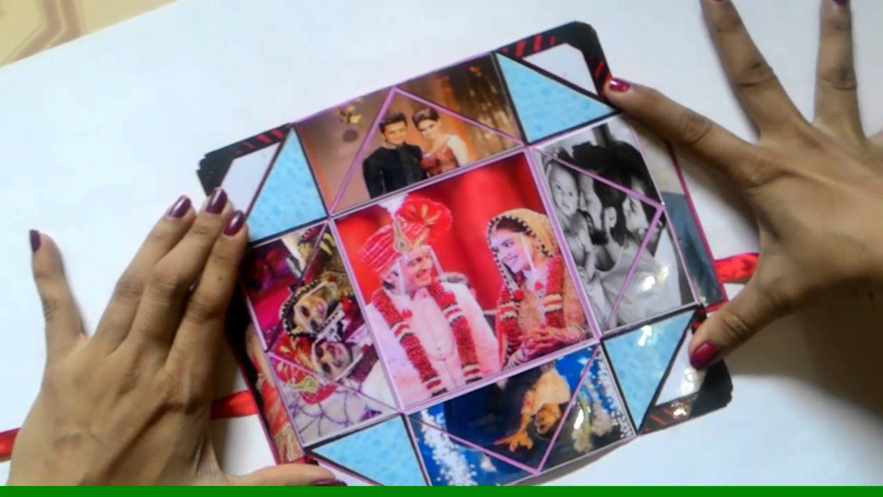 FOLD OUT SCRAP Greeting CARD - YouTube