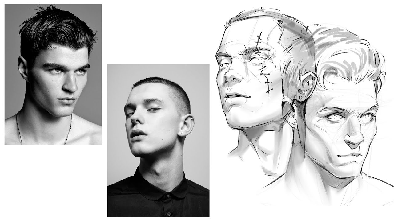 Drawing / Sketching Portraits … Step By Step - YouTube