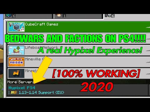 How to join a server like Hypixel on Minecraft PS4 Bedrock!