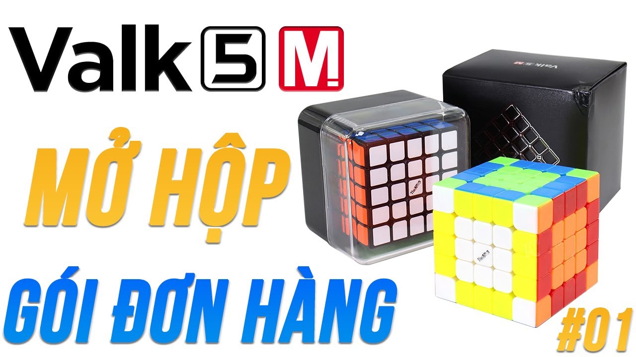 Rubik 5x5 Qiyi The Valk 5 M Unboxing Mở Hộp và Review Gói Đơn Hàng Gửi ...